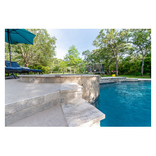 Spa Wall and Steps - Tropical - Swimming Pool & Hot Tub - Other - by ...