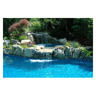 Spa With Waterfall - Traditional - Pool - New York - by Best Hot Tubs ...