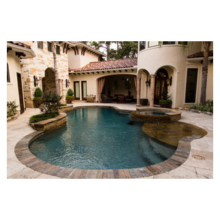 Spanish Style Pool Area - Mediterranean - Pool - Houston - by Archer ...