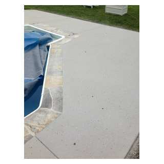 Spray Texture Concrete Overlay - Traditional - Pool - DC Metro - by ...