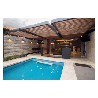 Sta María Pool House - Contemporary - Pool - Other - by MDA Mexicana de ...