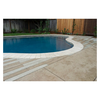 Stepstone Plank Paving 24x36 and 4x18 - Modern - Pool - San Francisco ...