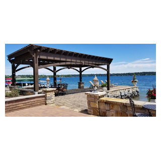 Stone Dock Timber Frame DIY Pergola Kit - Swimming Pool & Hot Tub ...