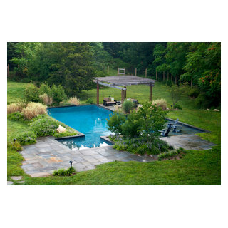 Strong Geometric Pool in Warwick, NY - Contemporary - Pool - New York ...