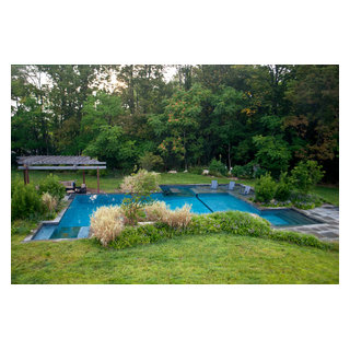Strong Geometric Pool in Warwick, NY - Contemporary - Pool - New York ...