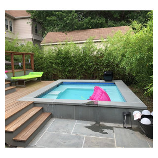 Suburban Modern with Pool - Contemporary - Pool - New York - by Little ...