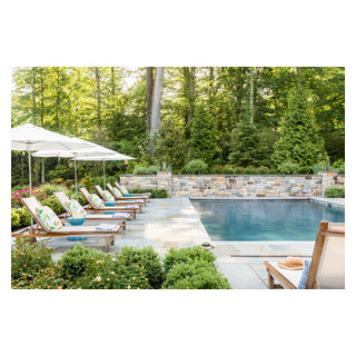 Summit Pool House - Beach Style - Pool - New York - by ML Interior ...