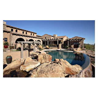 Superstition Mountain--Infinity Pool - Mediterranean - Pool - Phoenix ...