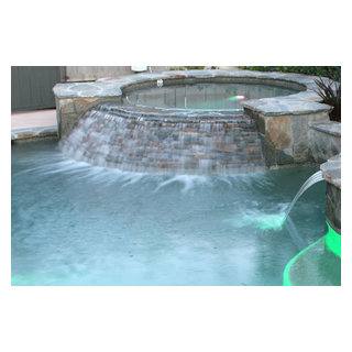 Swan Pools | Swimming Pool Company | Spa Rip Rap - Traditional - Pool ...