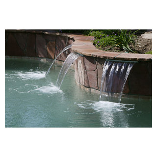 Swan Pools | Swimming Pool Company | Water Feature_Sheer Descent ...