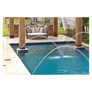 Swimming Pool and Landscape Design Bellaire - Mediterranean - Pool ...