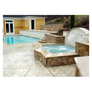 Swimming Pool, Retaining Walls and Detached Spa - Mediterraneo ...