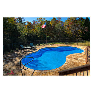 Taberna Backyard Makeover - Traditional - Pool - Raleigh - by Big ...
