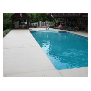 Tan Pool Deck - Traditional - Pool - Other - by Concrete Repair ...