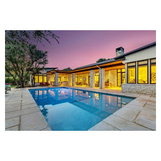 Texas Hill Country Modern - Contemporary - Swimming Pool & Hot Tub ...