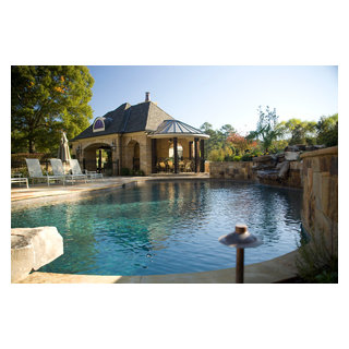 The Chateau - Mediterranean - Pool - Atlanta - by Ed Castro Landscape ...
