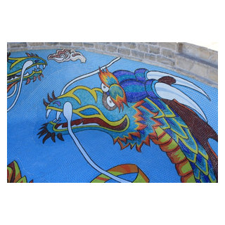 The Dragon Pool - Craftsman - Pool - Los Angeles - by Vita Nova Mosaic ...
