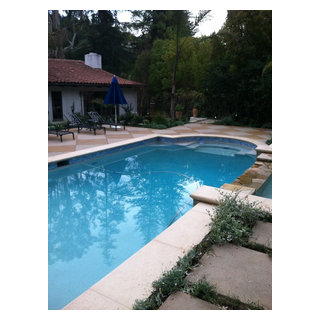 The Full Remodel of a 1980's Backyard - Mediterranean - Pool - Los ...