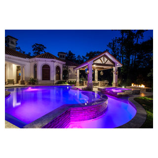 The Modern Pool with French Quarter Facades - Contemporary - Pool ...
