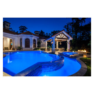 The Modern Pool with French Quarter Facades - Contemporary - Pool ...