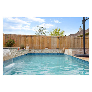 Tiered Spa Spillover and Sheer Descent - Modern - Pool - by Paradise ...