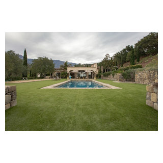 Toro Canyon Tuscan Style Pool and Landscape | Santa Barbara CA ...