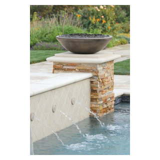 Tracy, CA Mediterranean Meets Tuscan Pool - Méditerranéen - Piscine ...