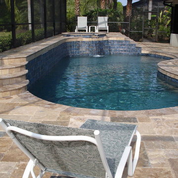 Travertine Pool Deck - Photos & Ideas | Houzz