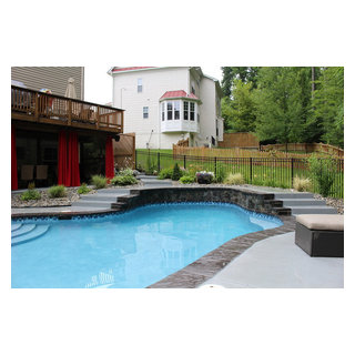 Triangle - Rustic - Pool - DC Metro - by THE POOL COMPANY CONSTRUCTION ...