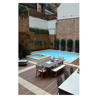 Tribeca Backyard Garden - Contemporary - Pool - New York - by Jeffrey ...