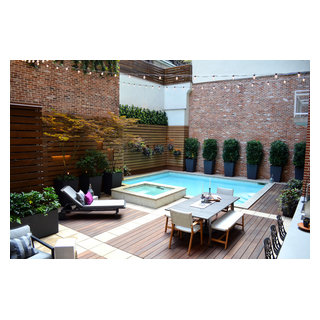 Tribeca Pool Garden - Contemporary - Pool - New York - by Jeffrey Erb ...