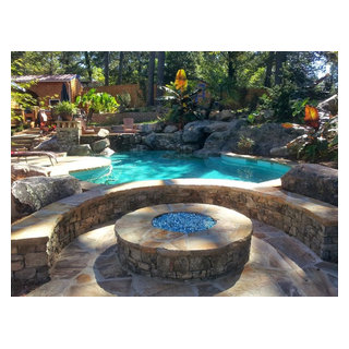 Tropical Free Form Pool - Tropical - Pool - Atlanta - by Hearthstone ...