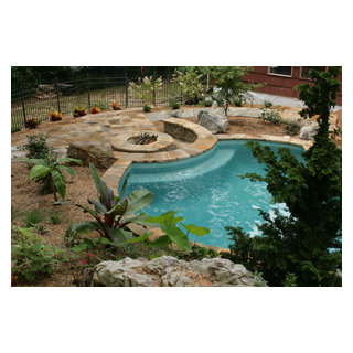 Tropical Free Form Pool - Traditional - Pool - Atlanta - by Hearthstone ...