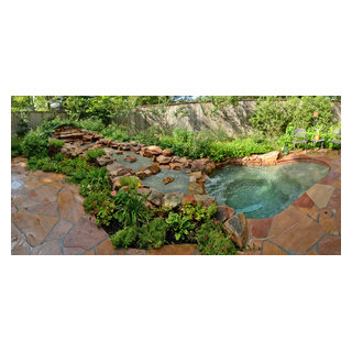 Unique Nature Integrated Spa - Rustic - Pool - Houston - by Vollmer ...