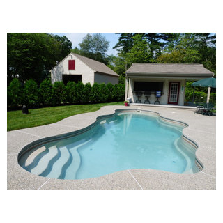 Viking Fiberglass Pools - Cancun - Traditional - Pool - Boston - by ...