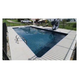 Vinyl Liner Pool (18 x 36) with Slide - Modern - Pool - Other - by ...