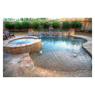 Walk-in Pool - Méditerranéen - Piscine - Houston - par Absolutely ...