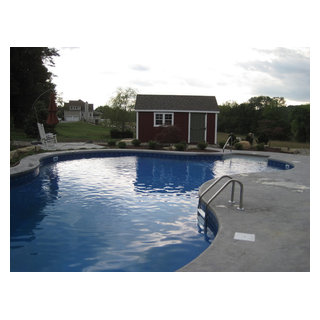Warwick vinyl liner pool - Classique - Piscine - New York - par ...