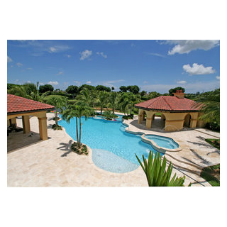 Water Resort Style Pool with Spa and Lazy River in Delray Beach Florida ...