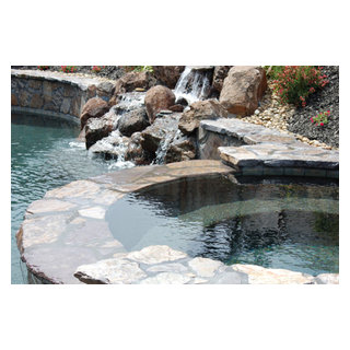 Waterfall and spa - Maritim - Pools - Sacramento - von Z Pool Designs ...