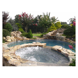 Waterfalls - Traditional - Pool - Atlanta - by Advanced Pools & Spas ...