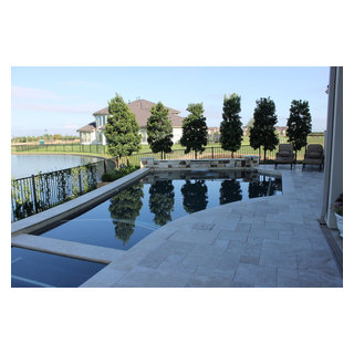 Watts Pool Company Ocean Blue Pebble Sheen - Traditional - Pool ...