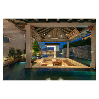 West Covina Outdoor Zen Garden Reflecting Pool - Classique Chic ...