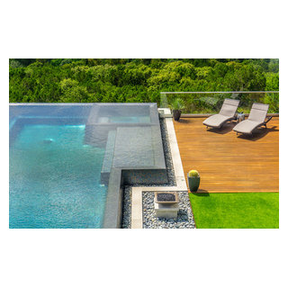 West Lake Hills Infinity Edge Pool & Decks (Ipe, Cable Railing ...