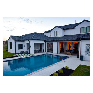 Westlake Modern Pool with Diving Platform - Contemporary - Pool ...
