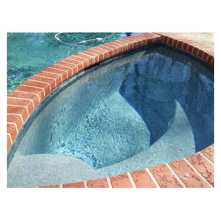 Wet Edge Pearl Matrix & Primera Stone Combinations - Traditional - Pool ...
