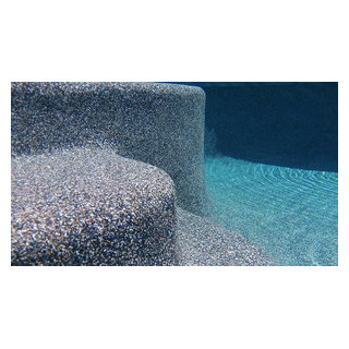 Wet Edge Prism Matrix Deep Blue Sea installed by ASI Pool Plastering in ...