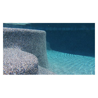 Wet Edge Prism Matrix Deep Blue Sea installed by ASI Pool Plastering in ...