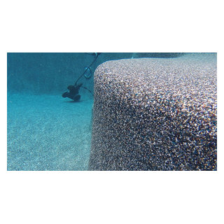 Wet Edge Prism Matrix Deep Blue Sea installed by ASI Pool Plastering in ...