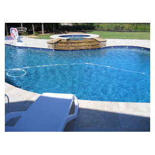 Wet Edge Prism Matrix Indigo Blue - Traditional - Pool - Atlanta - by ...